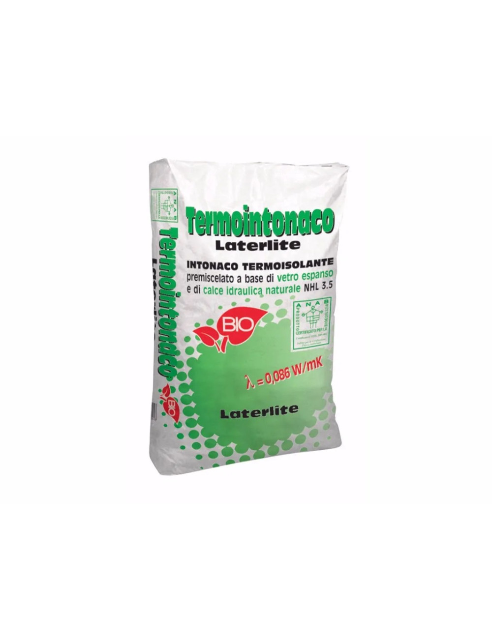 Termointonaco Laterlite: intonaco termico base calce